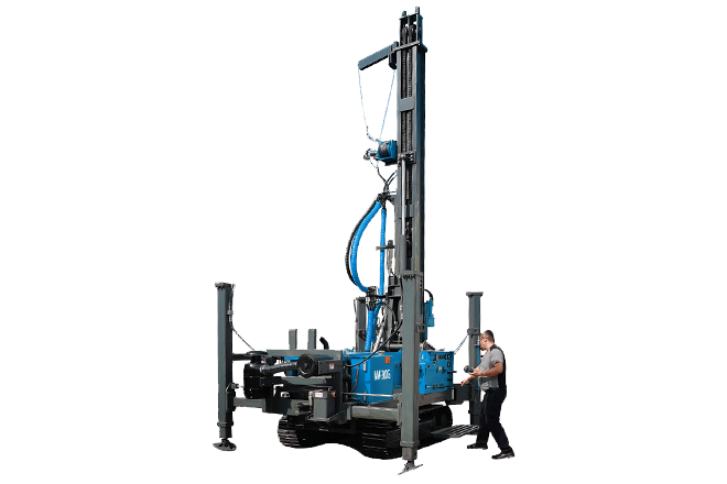 Reverse circulation water well drilling rig MW300G