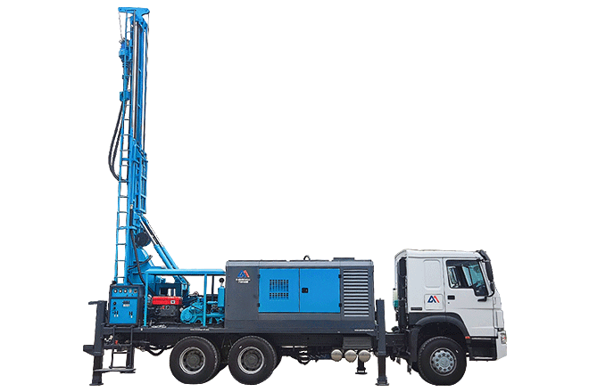 Truck mounted water well drilling rig MWT-250