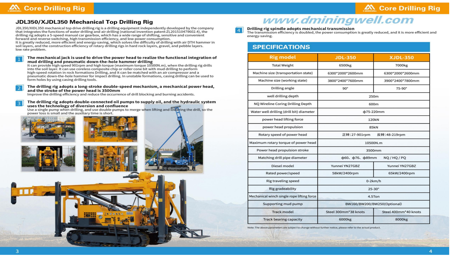 D Miningwell Core Drilling Rig - Excellence in Drilling with Long ...
