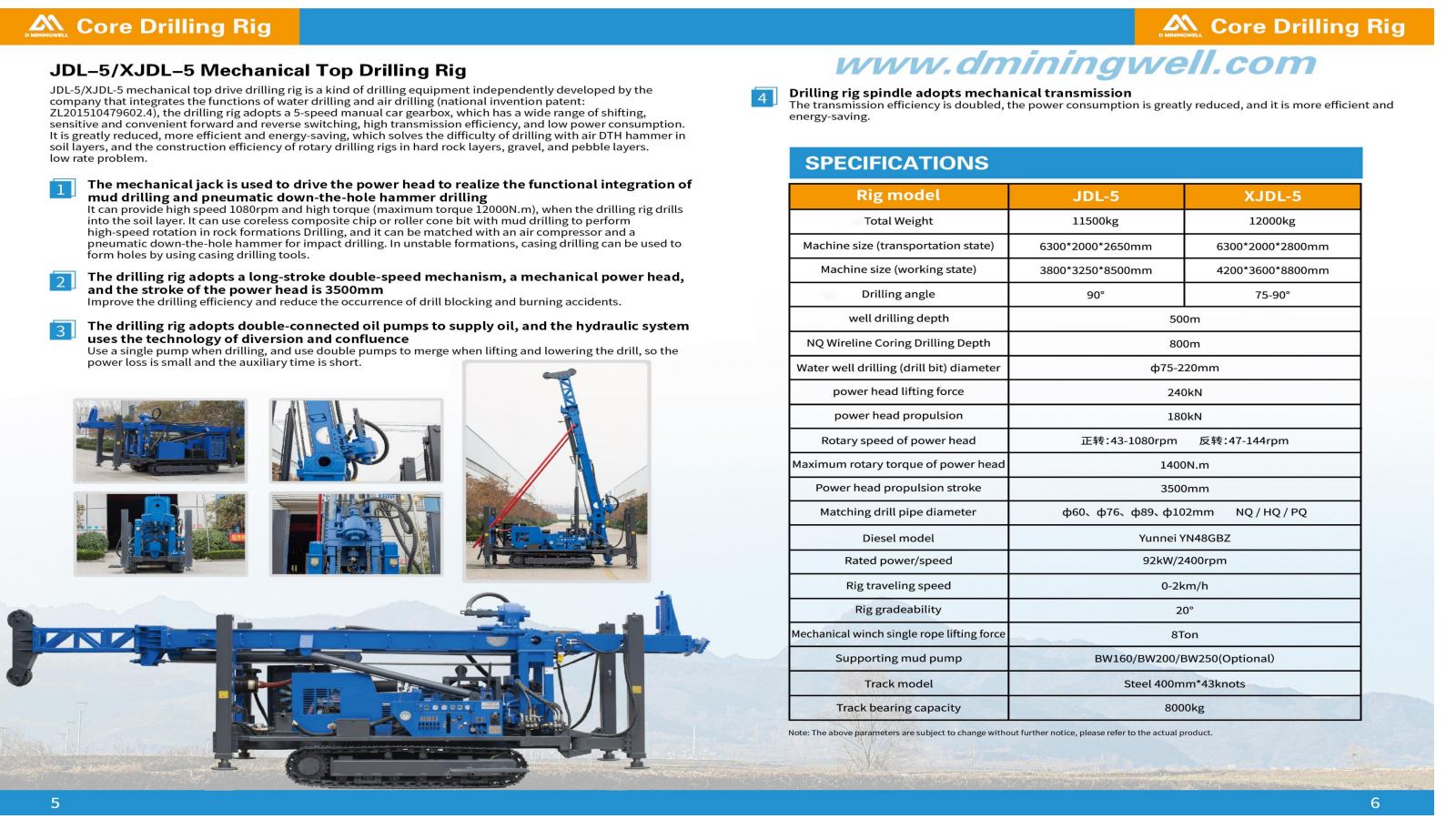 D Miningwell Core Drilling Rig - Excellence in Drilling with Long ...